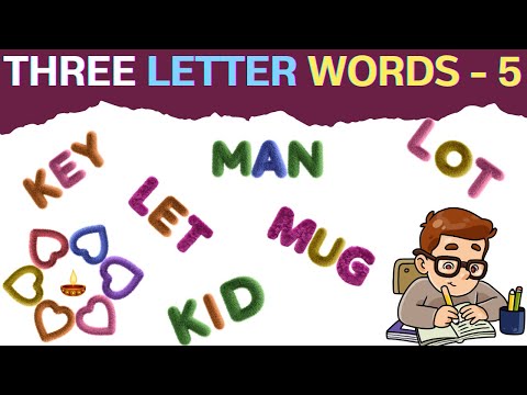 Three letter words in English | With Simple example | BUSH Papa & Bro | Part 5