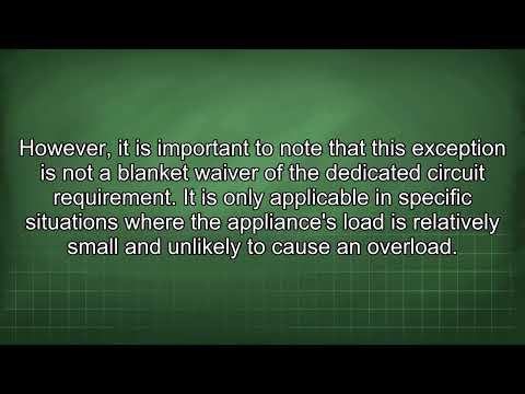 NEC Dedicated Circuits for Kitchen Appliances Explained