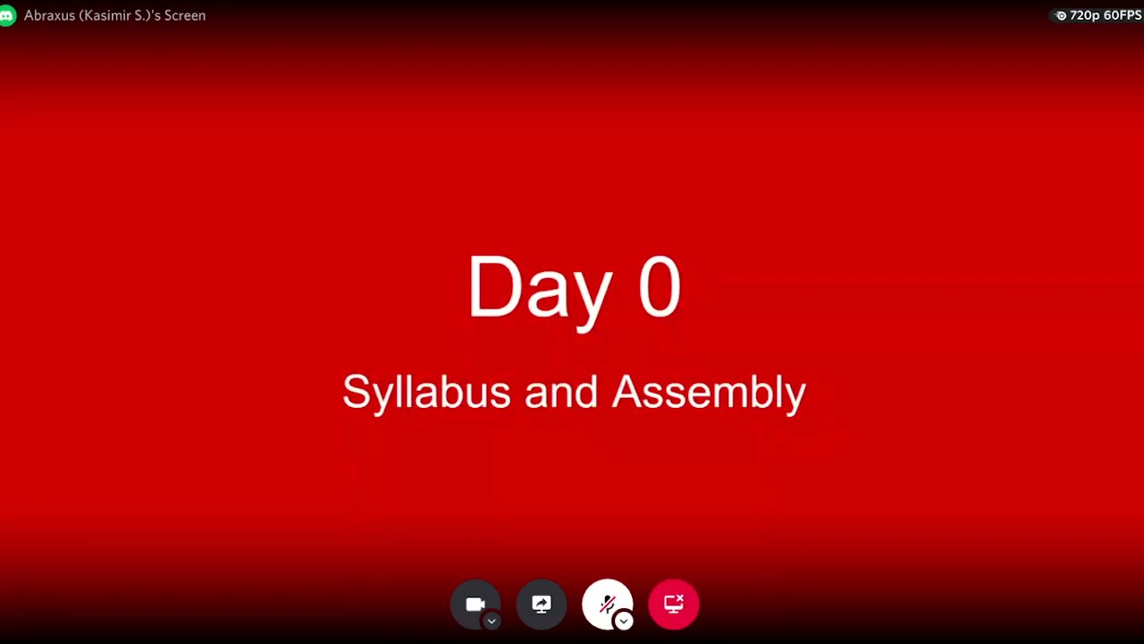 Reverse Engineering Part 1 - Syllabus and Assembly