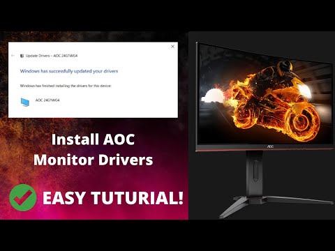 How to install/update your AOC monitor drivers! (AOC C24G1) (2022)