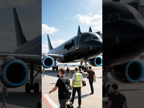 Batman International Flight - Ready for Takeoff🦇✈️ #airplane #aivideo #cute #funny #shorts