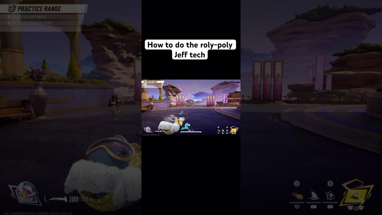 New Roly-poly Jeff tech #marvelrivals #marvel #gaming #marvelrivalsclips #jeffthelandshark