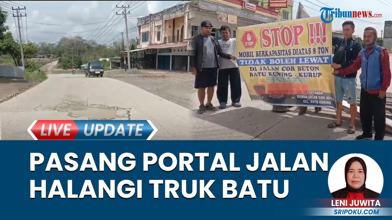 Warga Kesal Truk Batu Bara Lebihi Tonase Nekat Lewat, Ramai-ramai ...