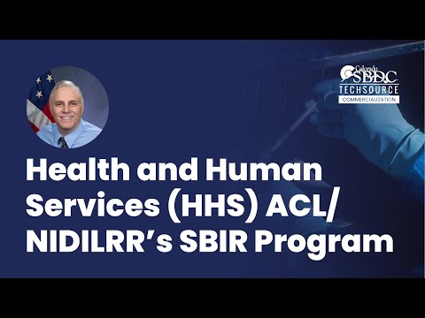Health and Human Services (HHS) ACL/NIDILRR’s SBIR Program