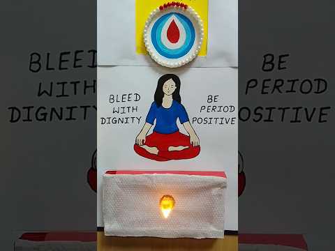 Menstrual Hygiene Day Poster Making Idea #shorts #youtubeshorts #poster #shortsfeed #menstruation