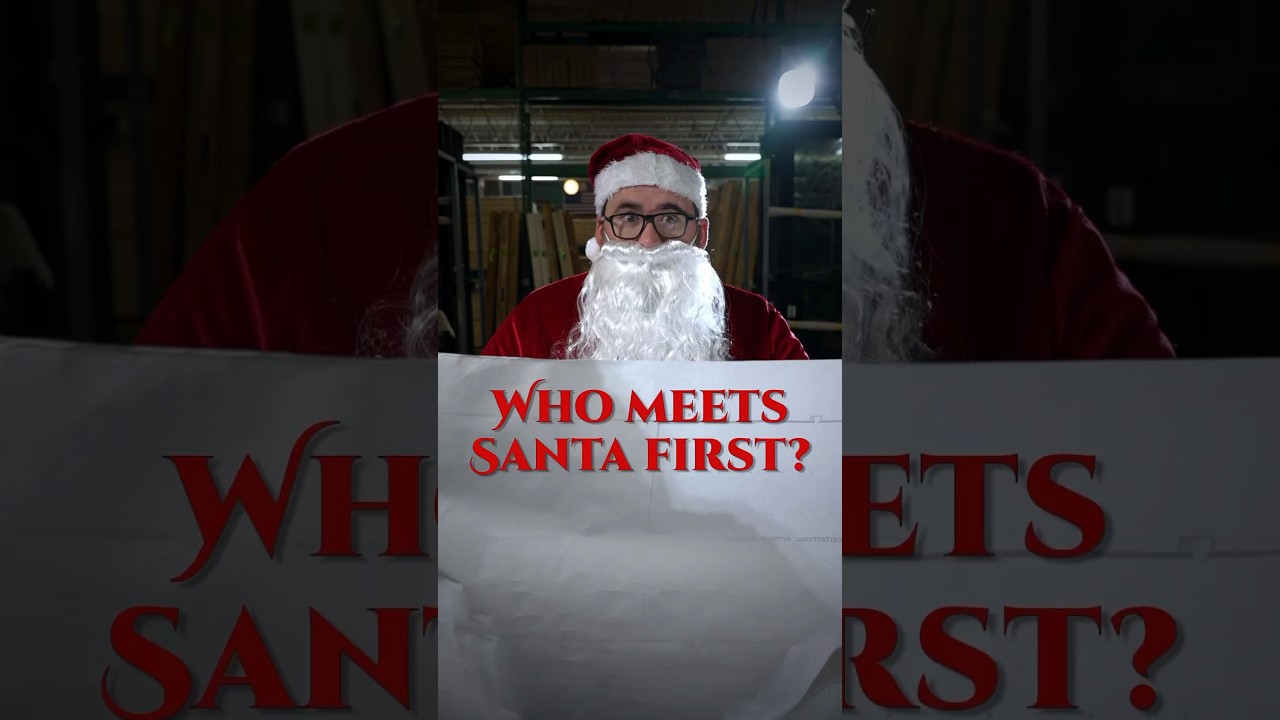 Who meets Santa first?