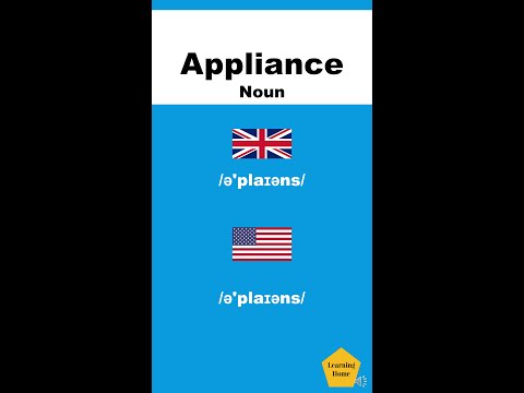 Appliance meaning pronunciation and synonyms #Shorts