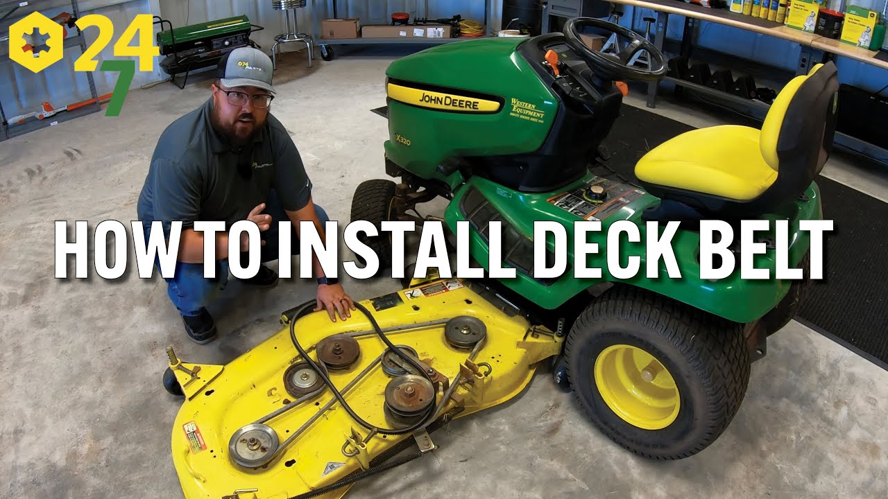 How to Install Deck Belt on John Deere Mower