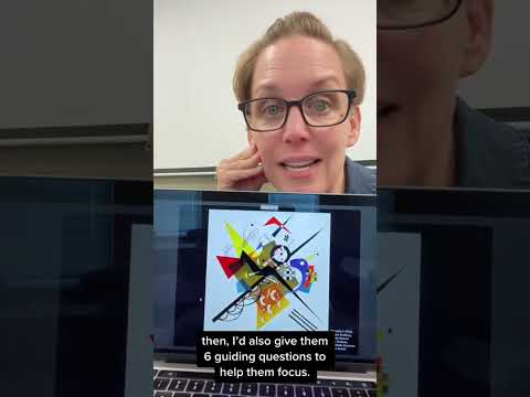 Read a painting to build critical thinking skills – lesson idea #shorts #teach #teacher #education