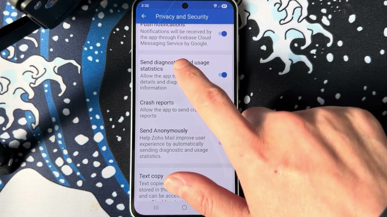 Privacy settings in Zoho Mail