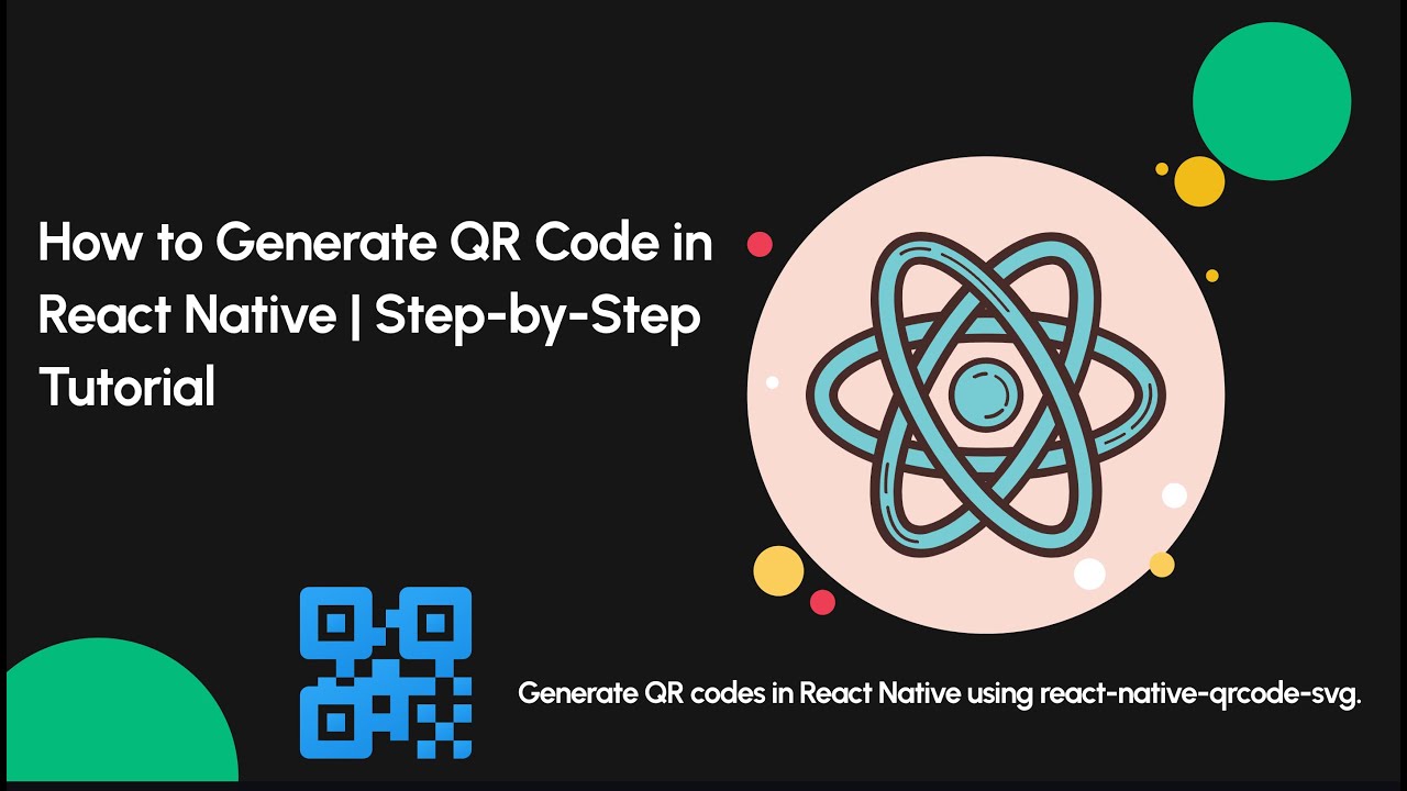 Generate QR Code in React Native App || QR Code React Native Tutorial
