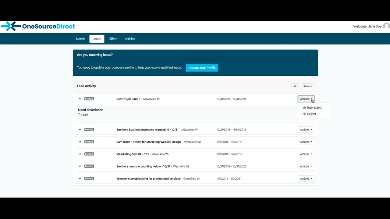 One Source Direct Leads