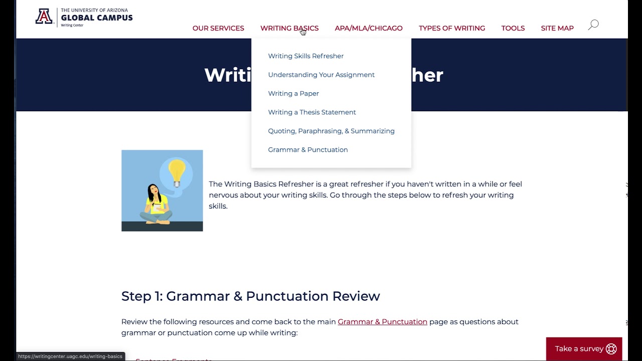 UAGC Writing Center Writing Refresher