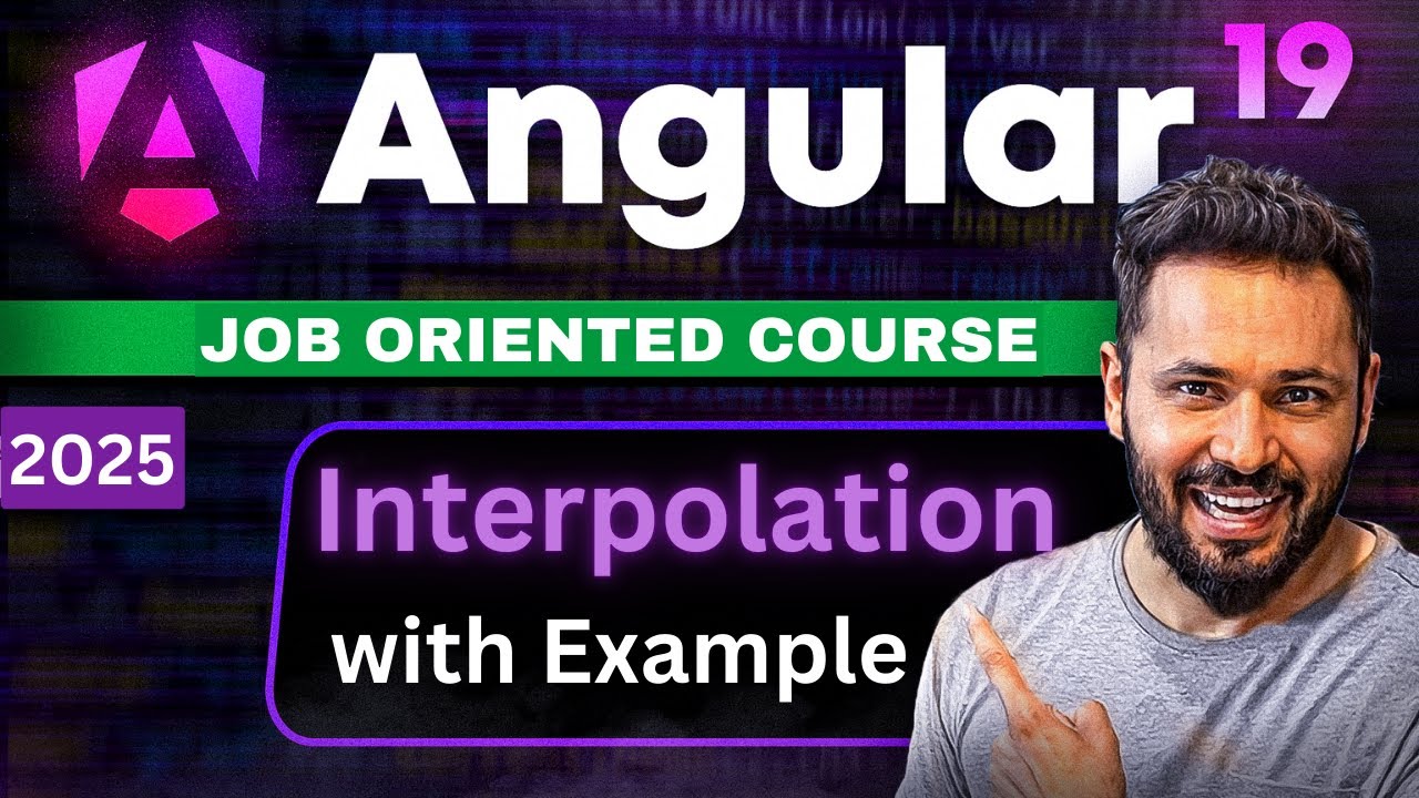 Angular 19 Tutorial #5 Interpolation in Angular #angulartutorial