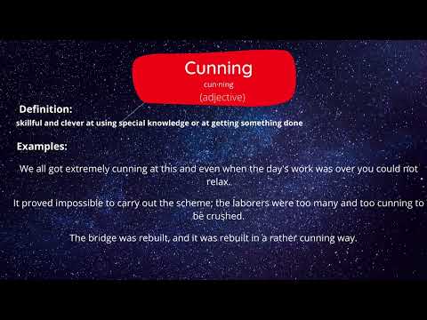 Must Know English with Chris: Cunning (Includes spoken examples)