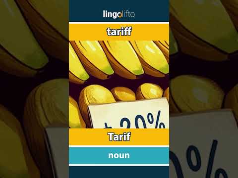 🇬🇧🇩🇪 tariff - Tarif : learn English : Lernen wir Englisch : vocabulary builder