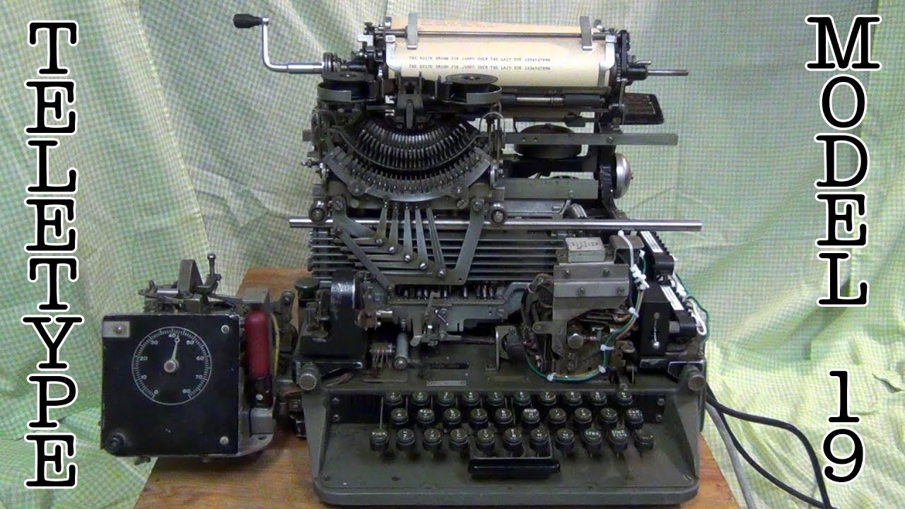 Teletype Model 19 in Action...