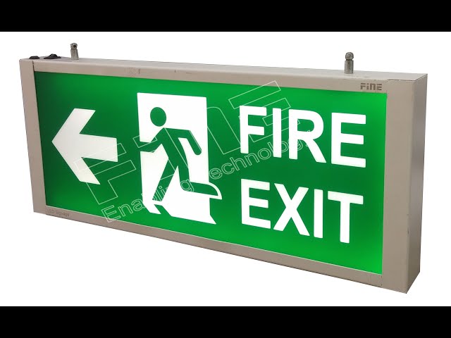 Emergency Exit Lights - FINE Exit light Back lite 3011 AC Manufacturer ...