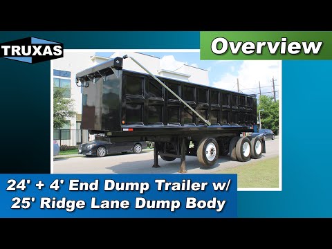 Overview: 24' + 4' End Dump Trailer w/ 25' Ridge Lane Dump Body