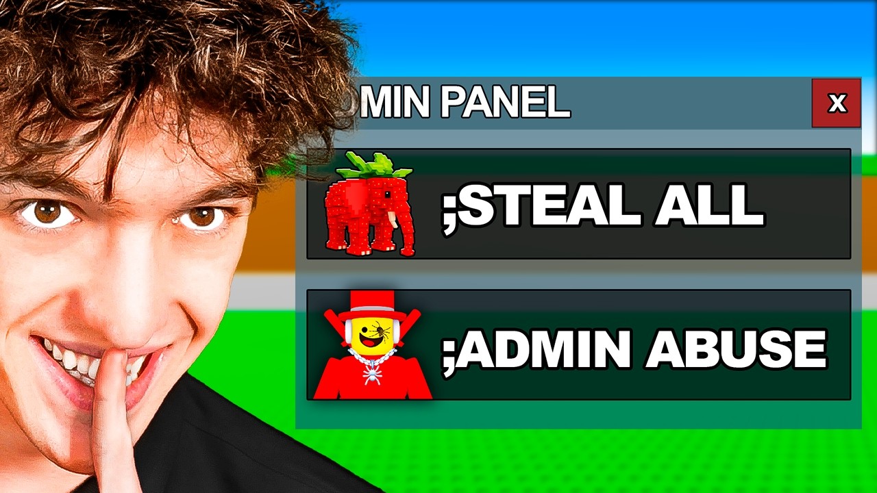 Using ADMIN PANEL To Troll YOUTUBER In Steal A Brainrot!
