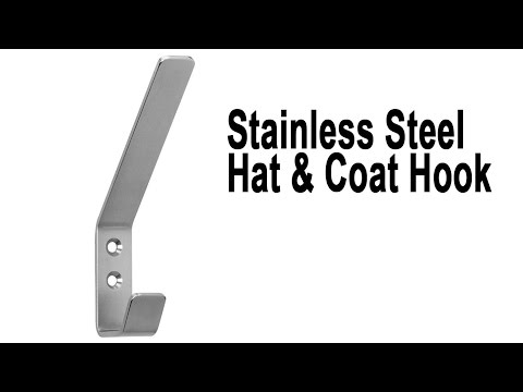 Rugged Stainless Steel Coat & Hat Hook | DIY Hardware