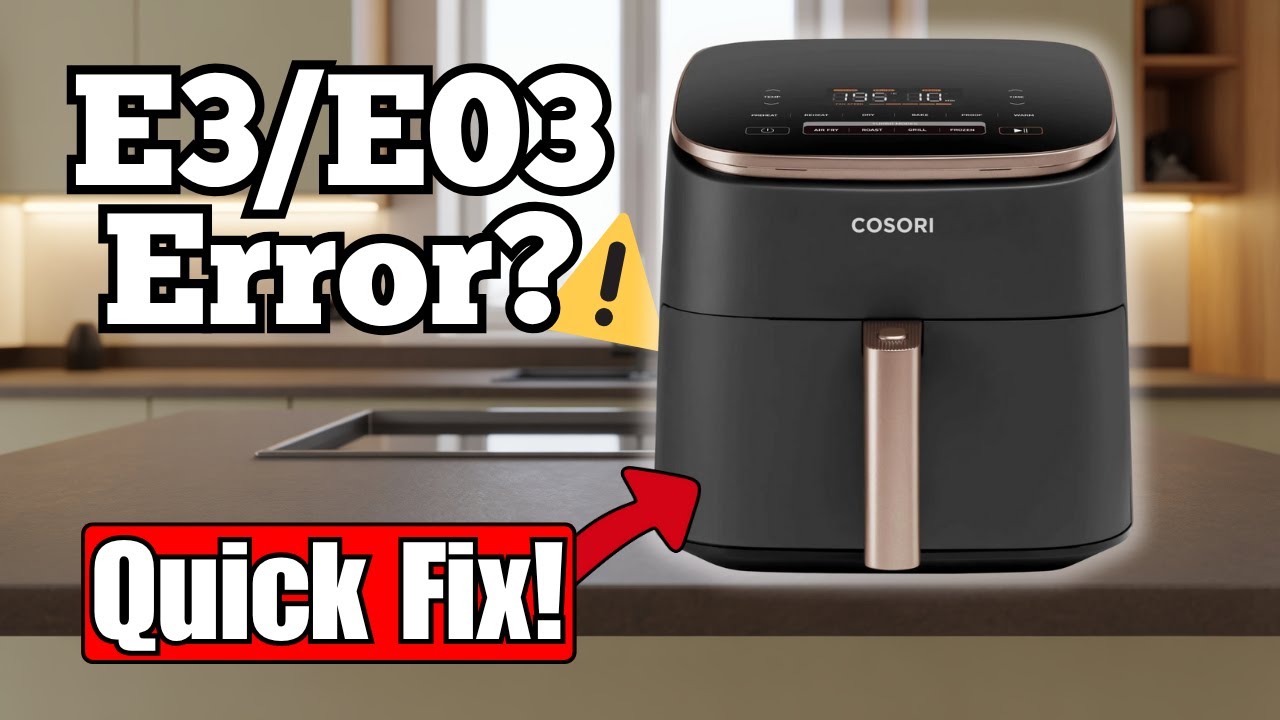 COSORI TurboBlaze Error E03? Here’s the Fast Fix
