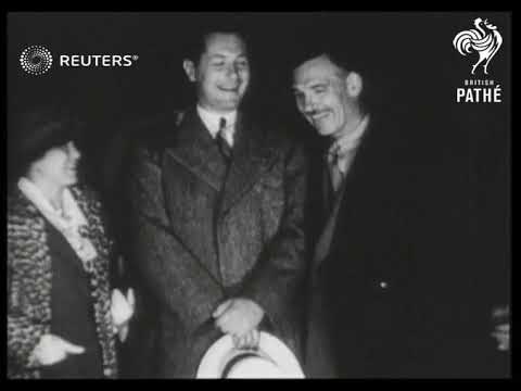American actors visit England (1935)