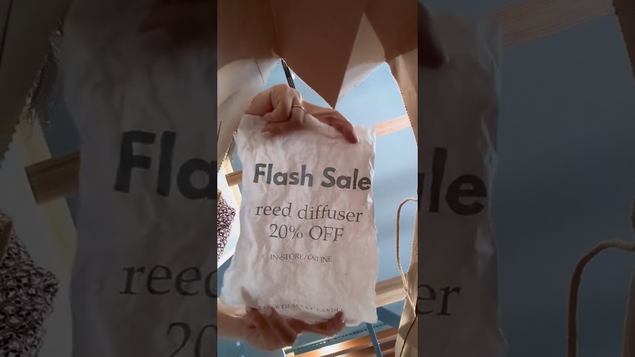 Flash Sale is here! Reed diffusers are 20% off for 4 days only♥️ #candles #diffuser #sale #flashsale