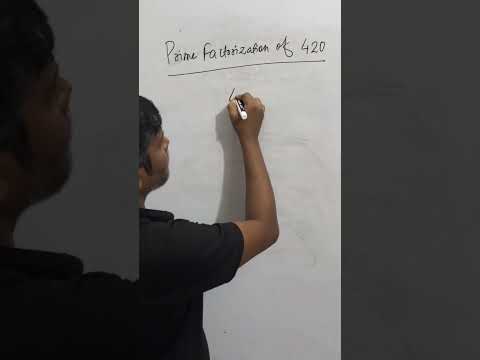 Prime Factorization of 420 #math #mathtrick #mathhacks