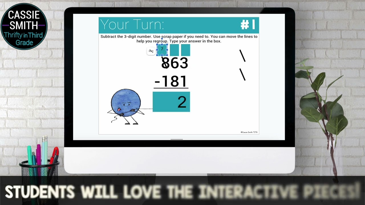 3rd Grade Interactive Math Lessons - Google Classroom Digital Bundle