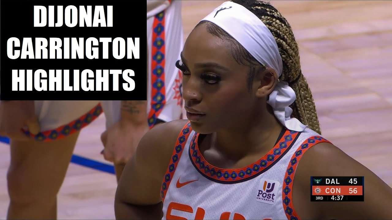 DiJonai Carrington Highlights In Connecticut Sun's Win vs Dallas Wings | May 26, 2022 #WNBA