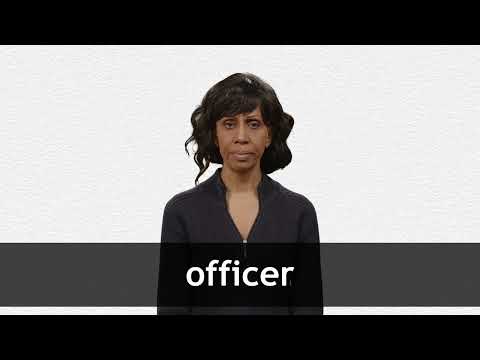 OFFICER definition and meaning | Collins English Dictionary