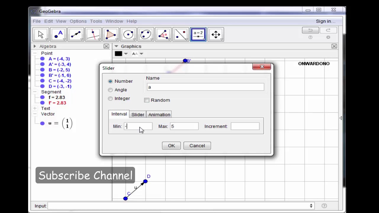 Geogebra Tutorial  Translation