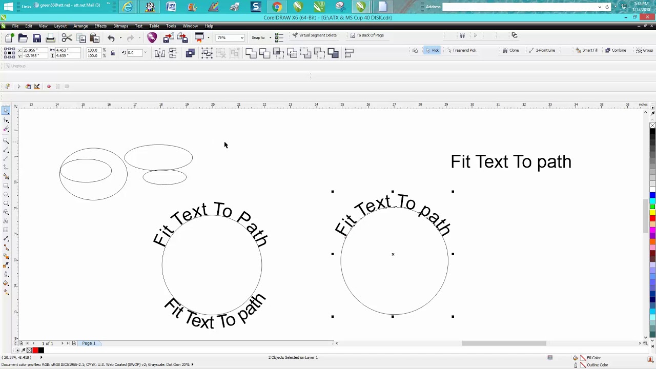 Corel Draw Tips & Tricks Fit Text to path