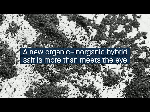A new organic–inorganic hybrid salt is more than meets the eye