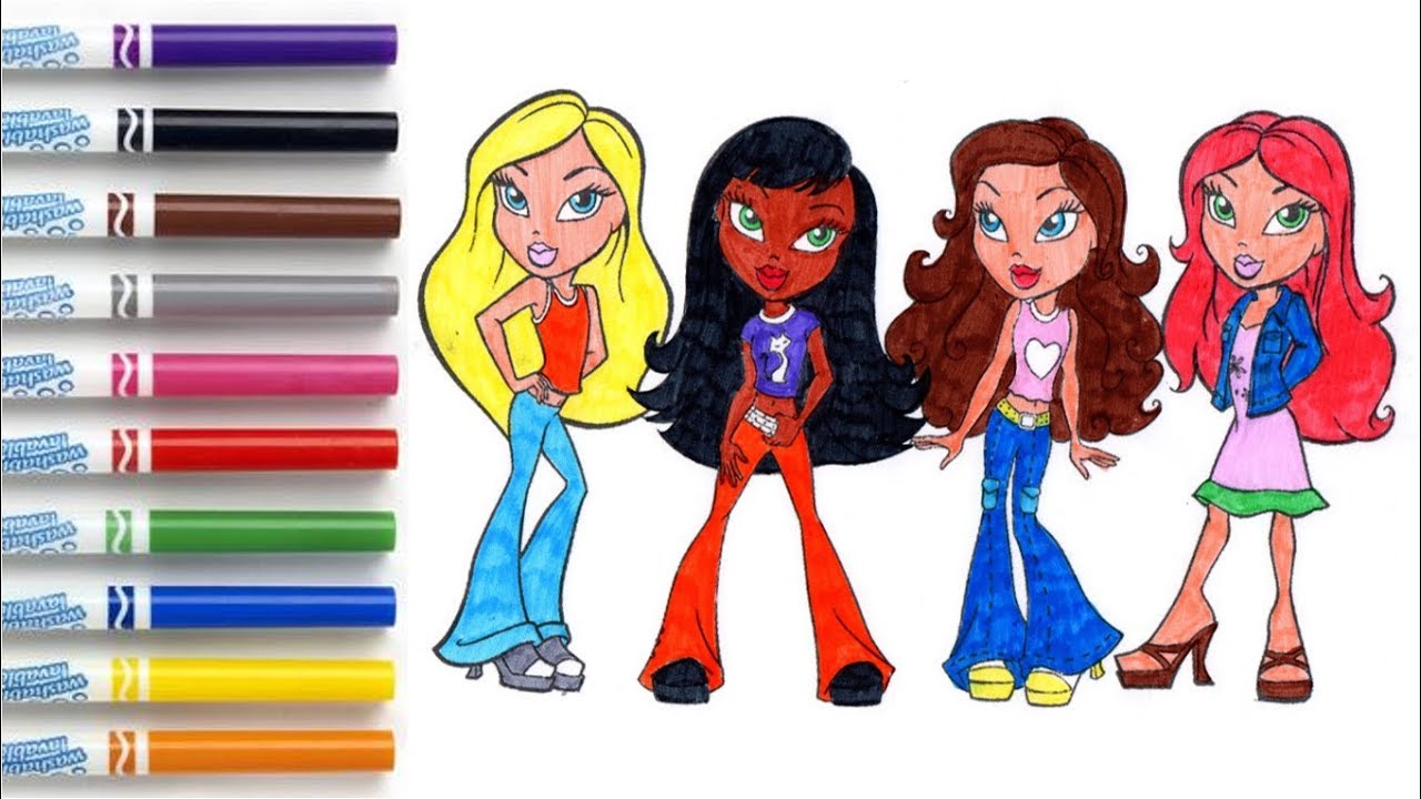 Coloring Bratz Dolls - Coloring Pages