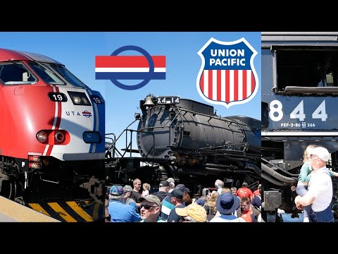 UP 4014, 844, Frontrunner, TRAX - Trains of Utah - Great Race 150th Anniversary BIG BOY #DONE