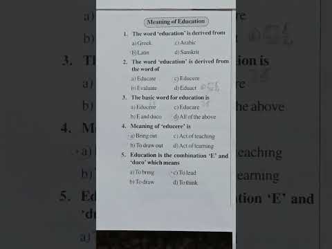 Telangana Dsc | Perspectives in Education | Meaning of Education | Importantbits. #dsc #exam