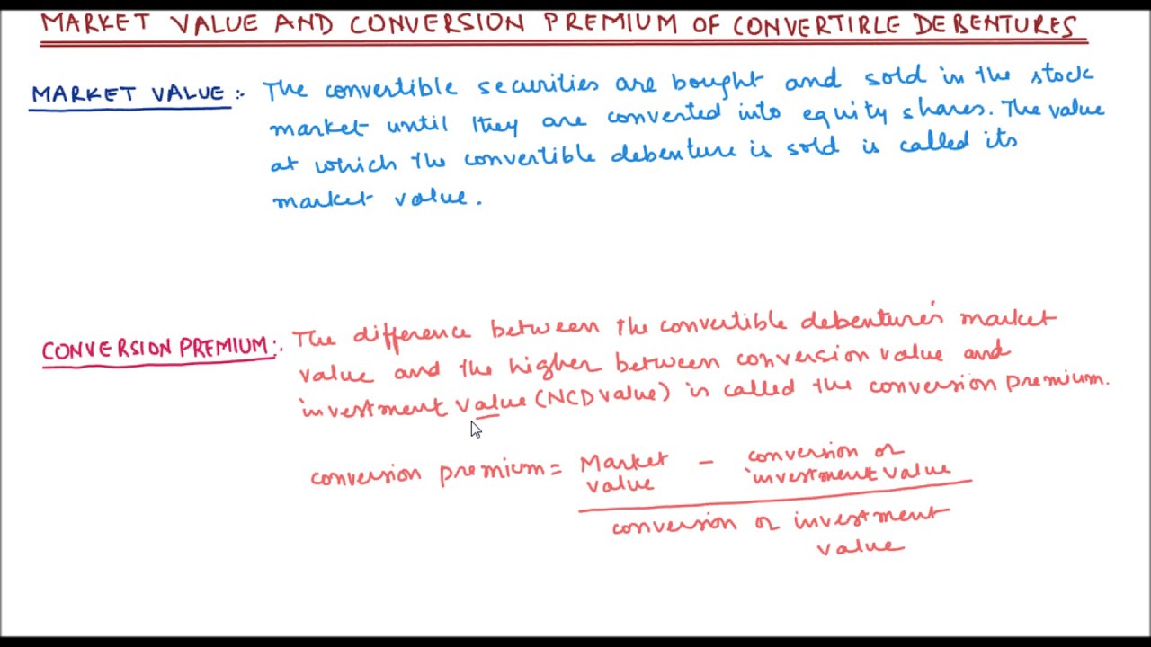 Bill of Convertible Debentures - Debentures in accounting