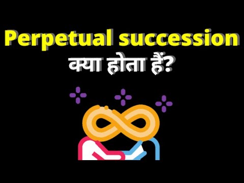 What is perpetual succession?