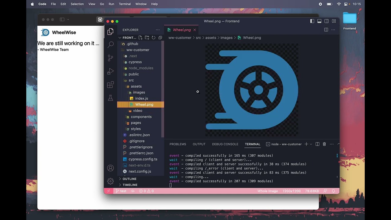 Quickstart WheelWise Git & NextJS