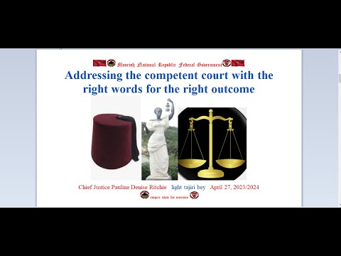 Addressing the competent court with the right words for the right outcome