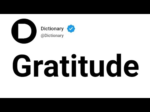 Gratitude Meaning In English