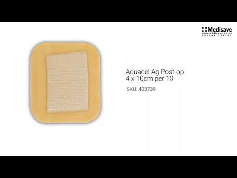 Aquacel Ag Post op 4 x 10cm per 10 403739