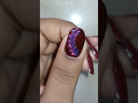 Easy nail art designs for long nails 💅🤎#shorts #nailart #youtubeshorts