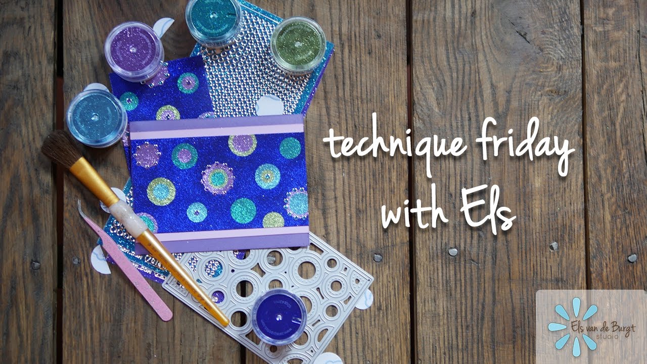 Sparkling Polka Dot Background | Technique Friday with Els
