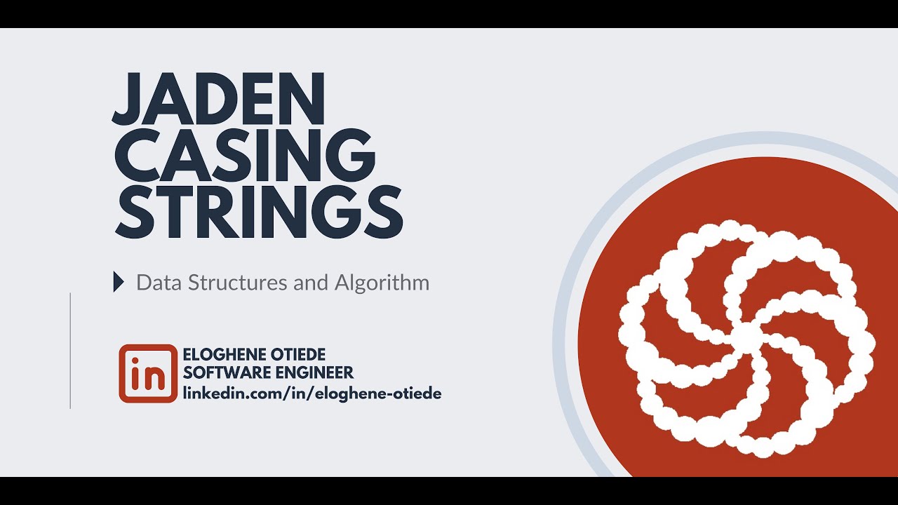 SOLVED & EXPLAINED  | Jaden Casing Strings JavaScript  |  Data Structure & Algorithm