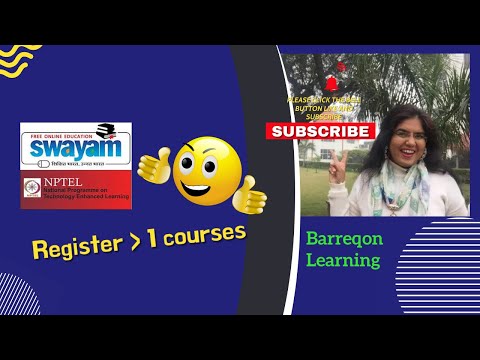 Can we register in more than 1 course at SWAYAM-NPTEL @swayam-nptelofficeiitkhara474