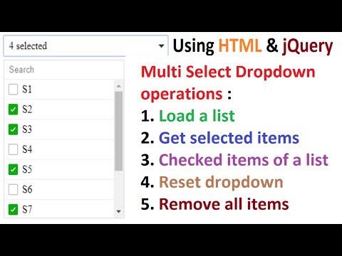 Learn Create and Use MultiSelect Dropdown Combo Box List using HTML and jQuery Plugin - Mind Luster