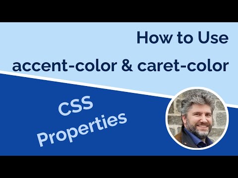 CSS accent-color and caret-color Properties